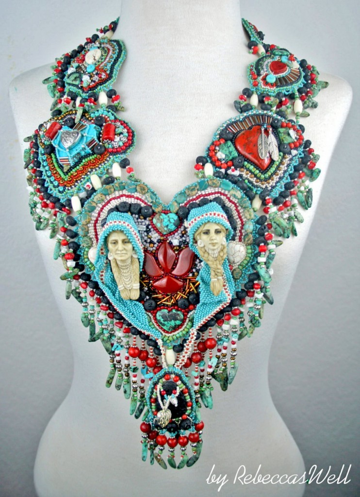 Beautiful bead embroidered jewelry by Becky Griffith | Beads Magic