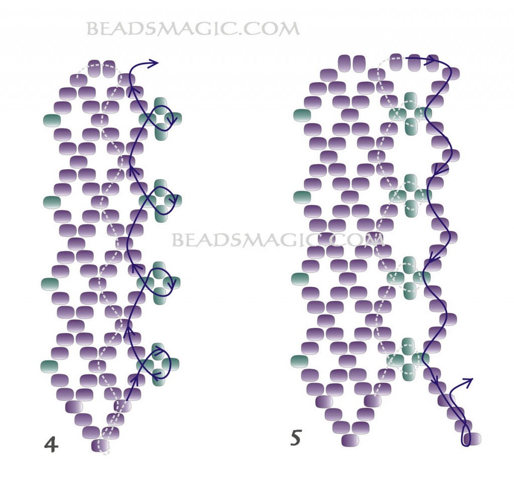 Free pattern for necklace Beatrice | Beads Magic