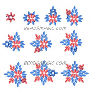 Free pattern for earrings Carmen with super duo | Beads Magic