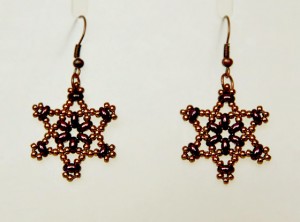 Free pattern for earrings Twin Stars | Beads Magic