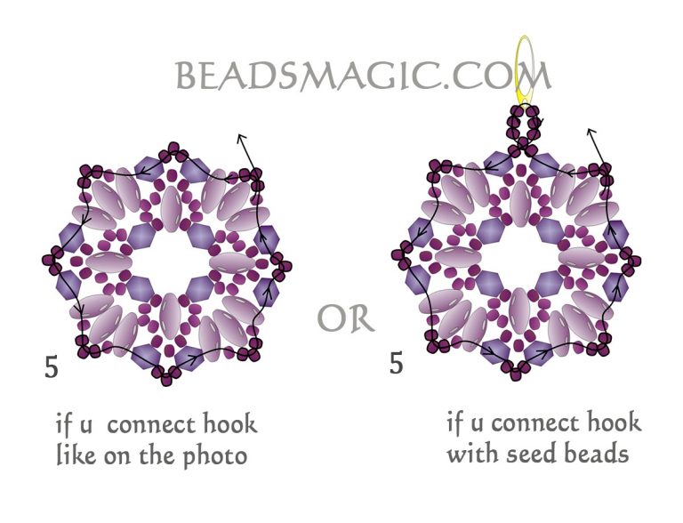Free pattern for earrings Dulce | Beads Magic