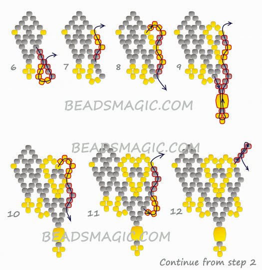 Free pattern for necklace Absolute | Beads Magic