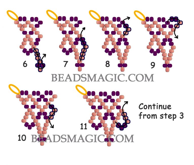 Free pattern for beaded necklace Janet | Beads Magic