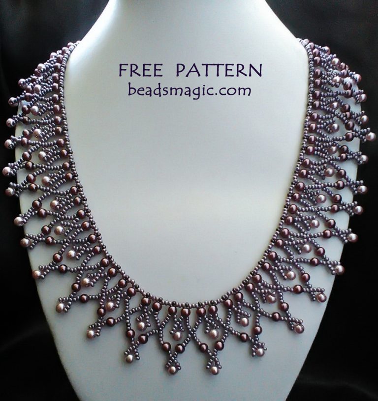 Free pattern for beaded necklace Tayana | Beads Magic