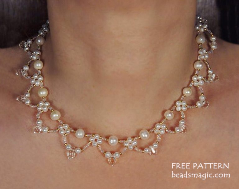 Free pattern for necklace Ingrid | Beads Magic