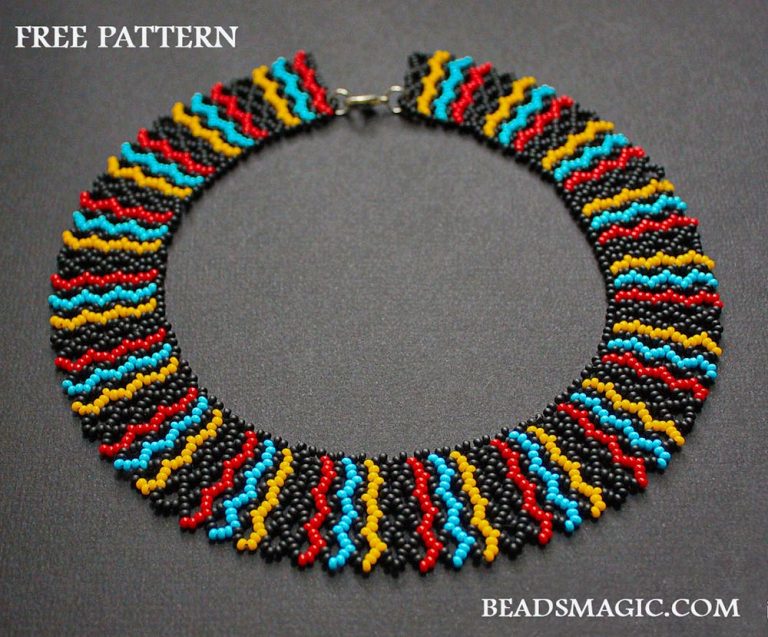 Free tutorial for necklace Colors | Beads Magic