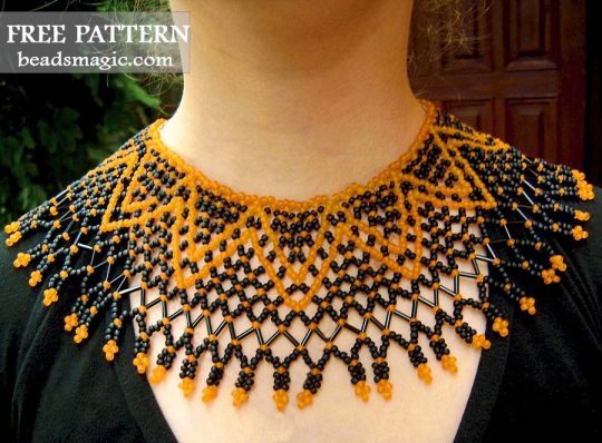 Free pattern for beaded necklace Dana | Beads Magic