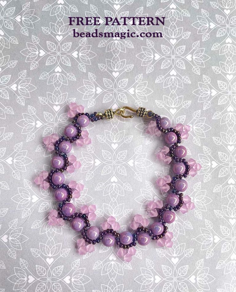 Free bead pattern for bracelet Taffy | Beads Magic